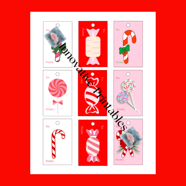 Printable Candy Gift Tags - Innovative Printables